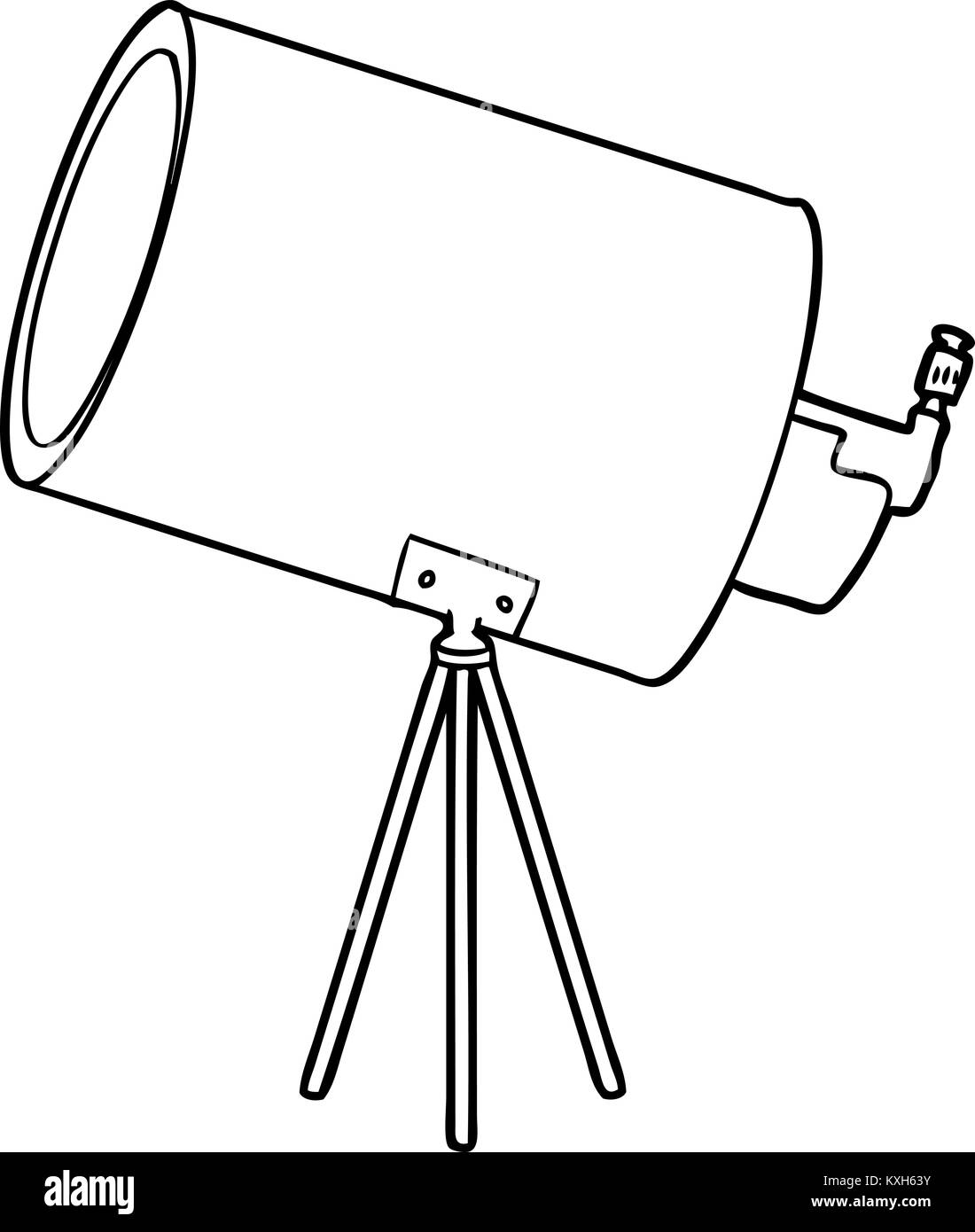cartoon big telescope Stock Vector Image & Art - Alamy