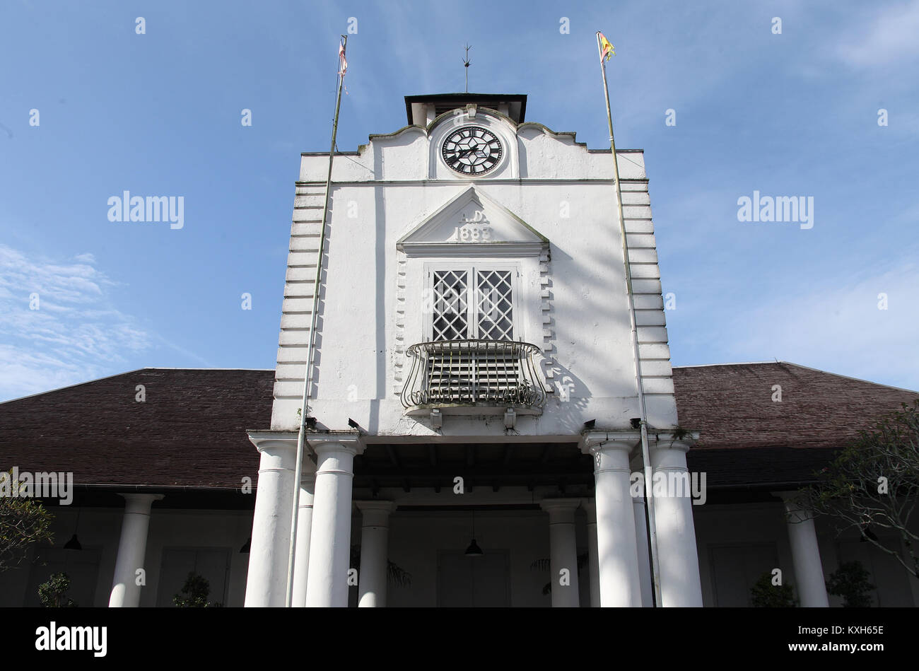 Kuching Clock Tower at the Courthouse Stock Photo - Alamy