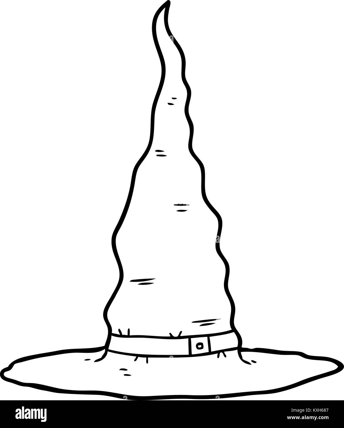 Halloween witch's hat Black and White Stock Photos & Images - Alamy