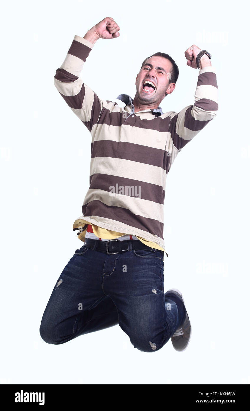 very happy stylish young man Stock Photo - Alamy