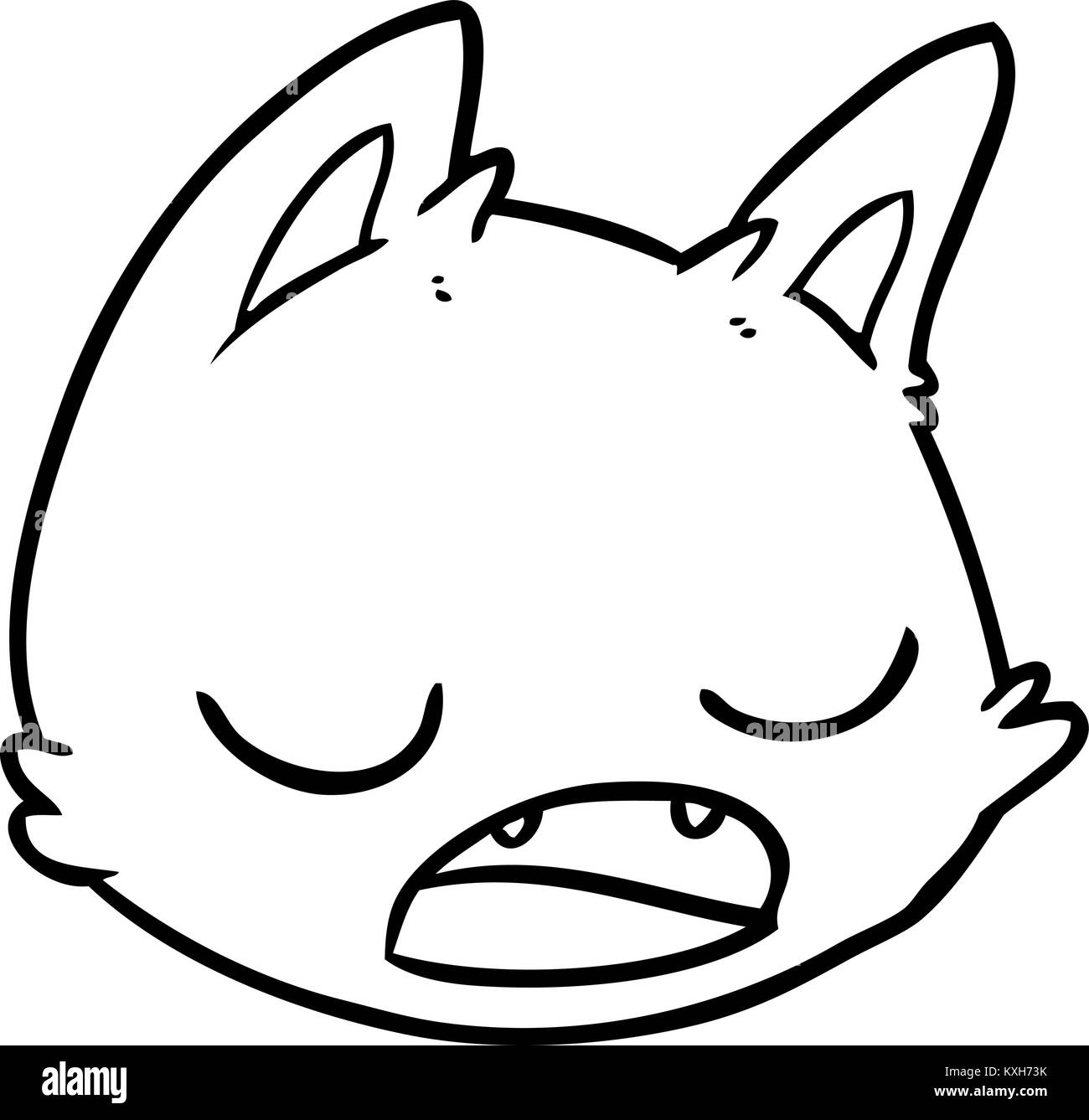 cartoon cat face Stock Vector Image & Art - Alamy