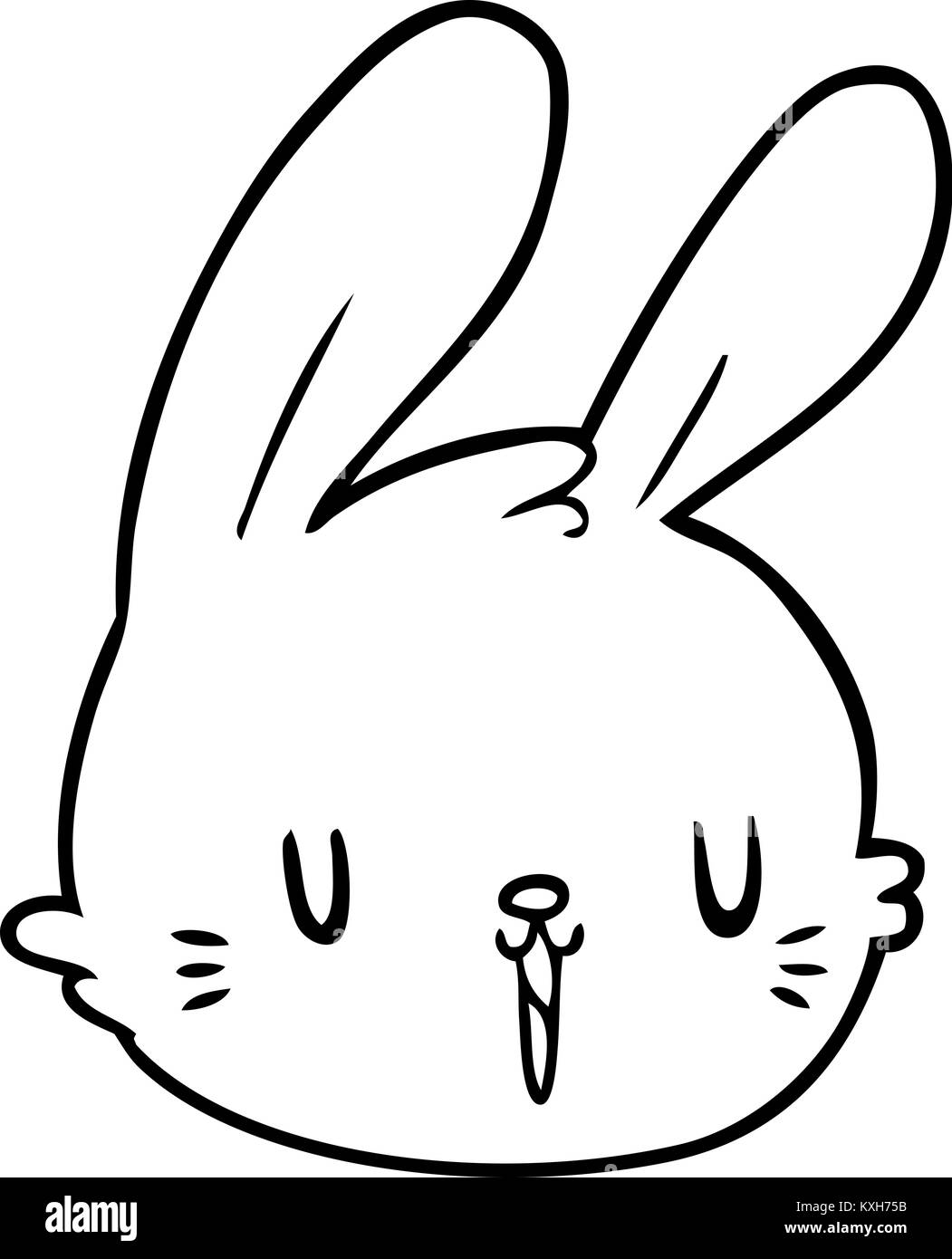 cartoon rabbit face Stock Vector Image & Art - Alamy