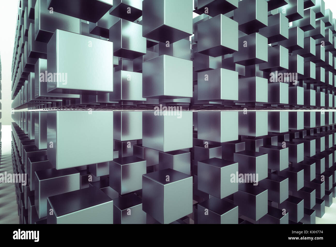 3d rendering of abstract cubes background Stock Photo - Alamy