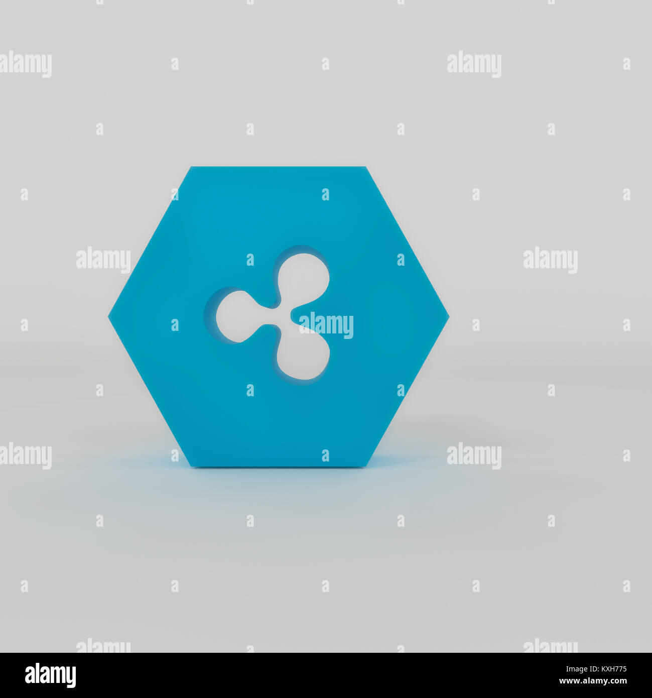 3D rendering of ripple sign block Stock Photo - Alamy