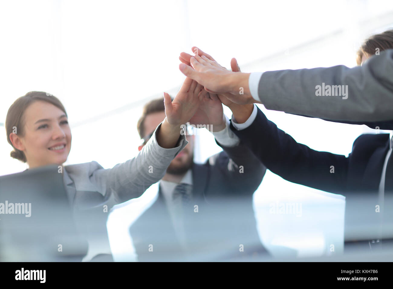 success and victory .the concept of teamwork Stock Photo - Alamy