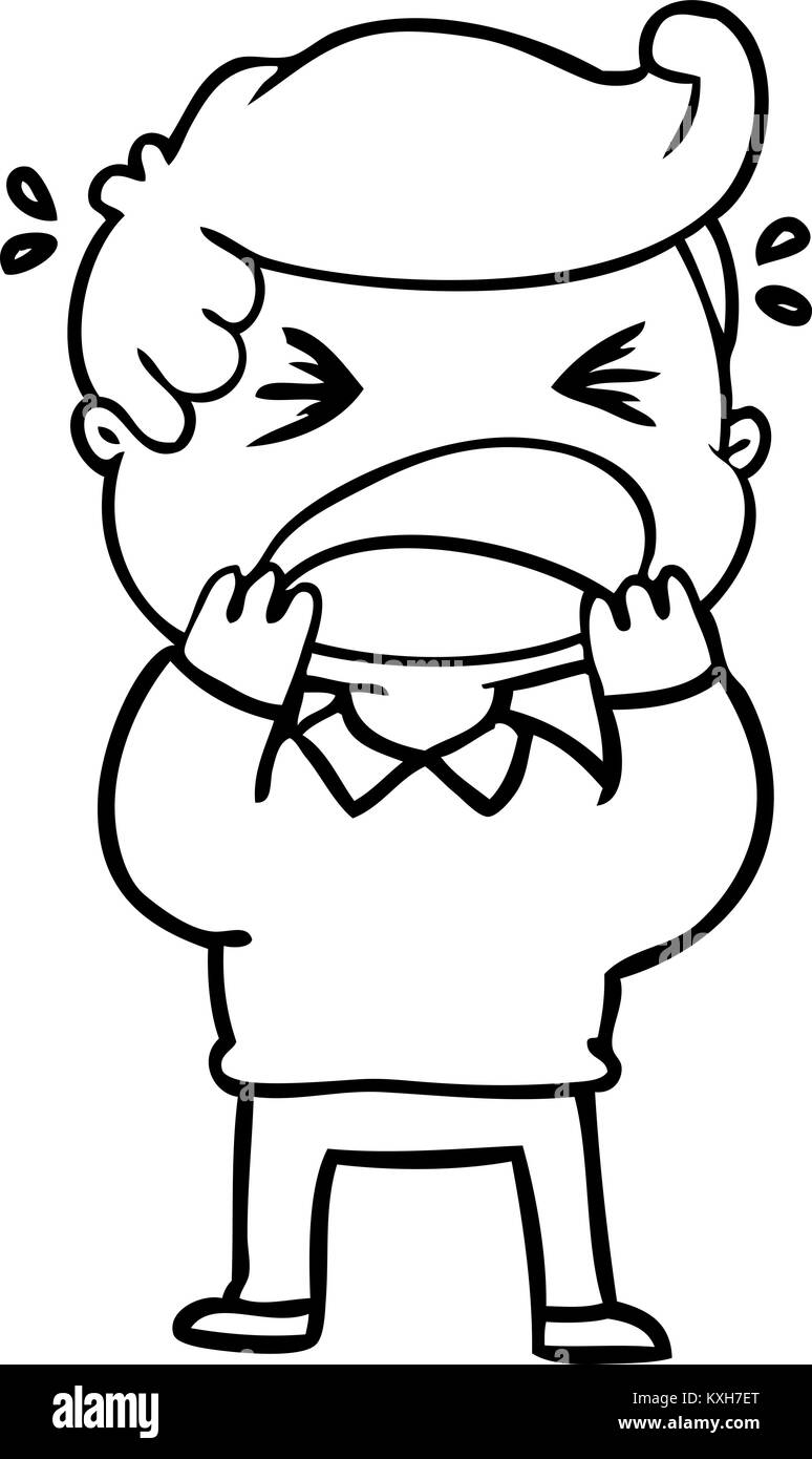 cartoon shouting man Stock Vector Image & Art - Alamy