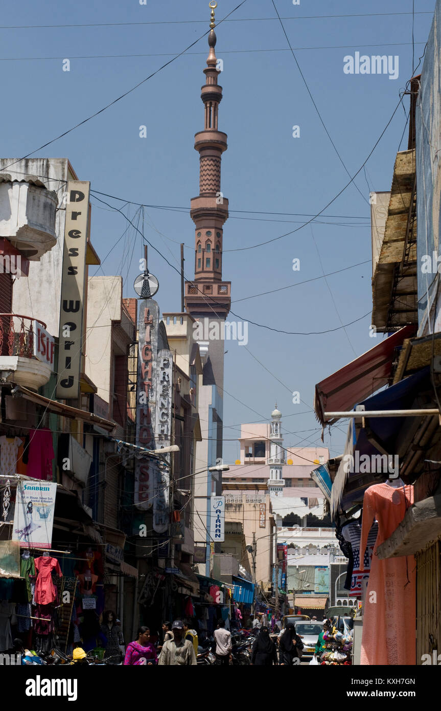 Minaret in the Bangalore Bazaar Stock Photo - Alamy