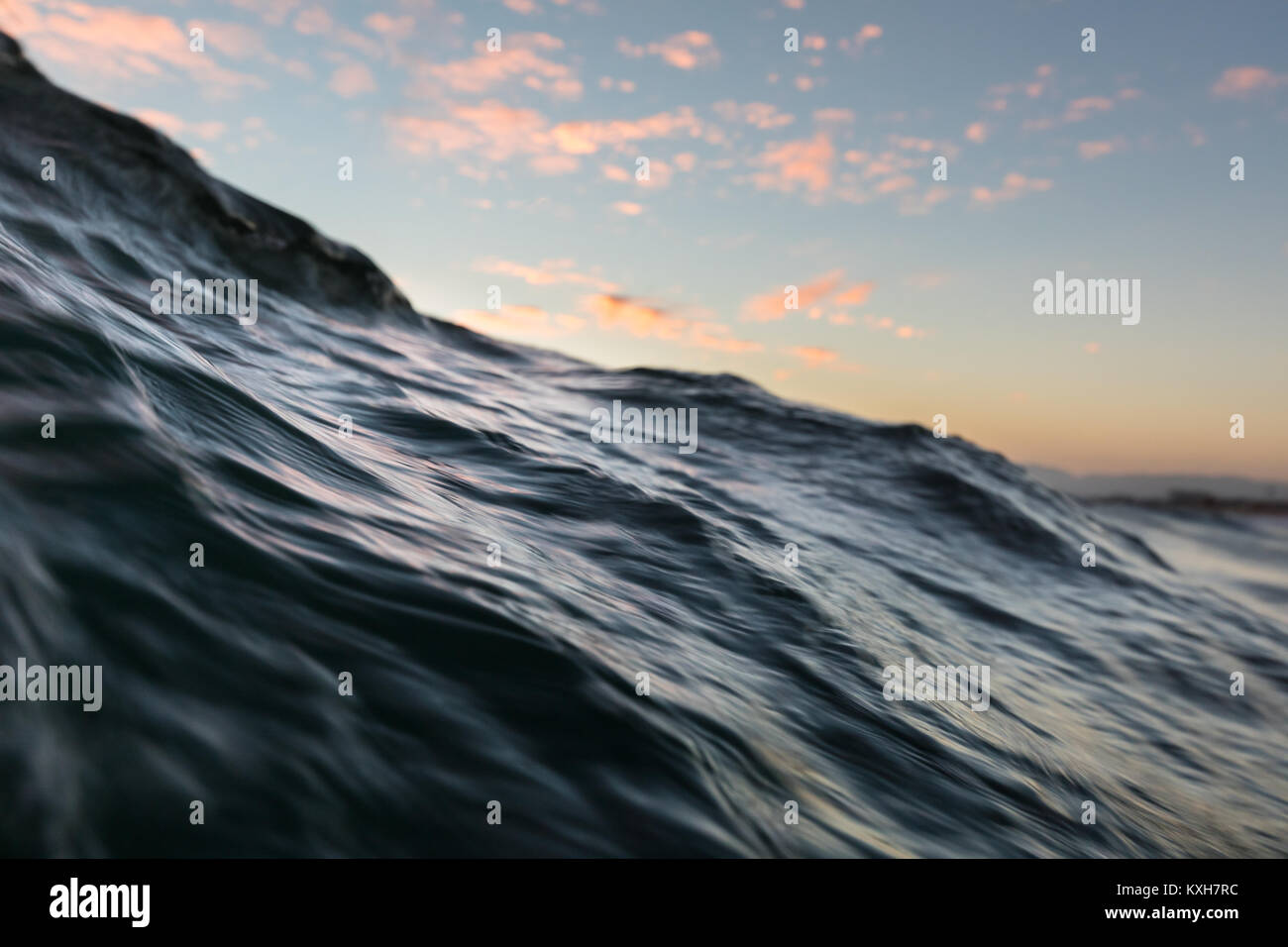 An abstract view of a wave in Los Angeles, California Stock Photo - Alamy