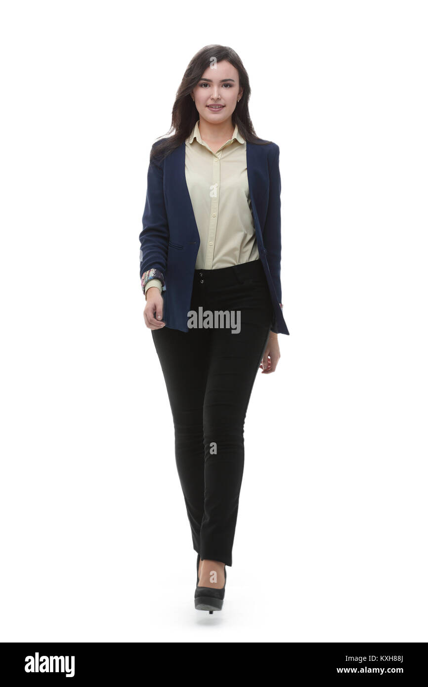 A business woman is walking Stock Photo - Alamy