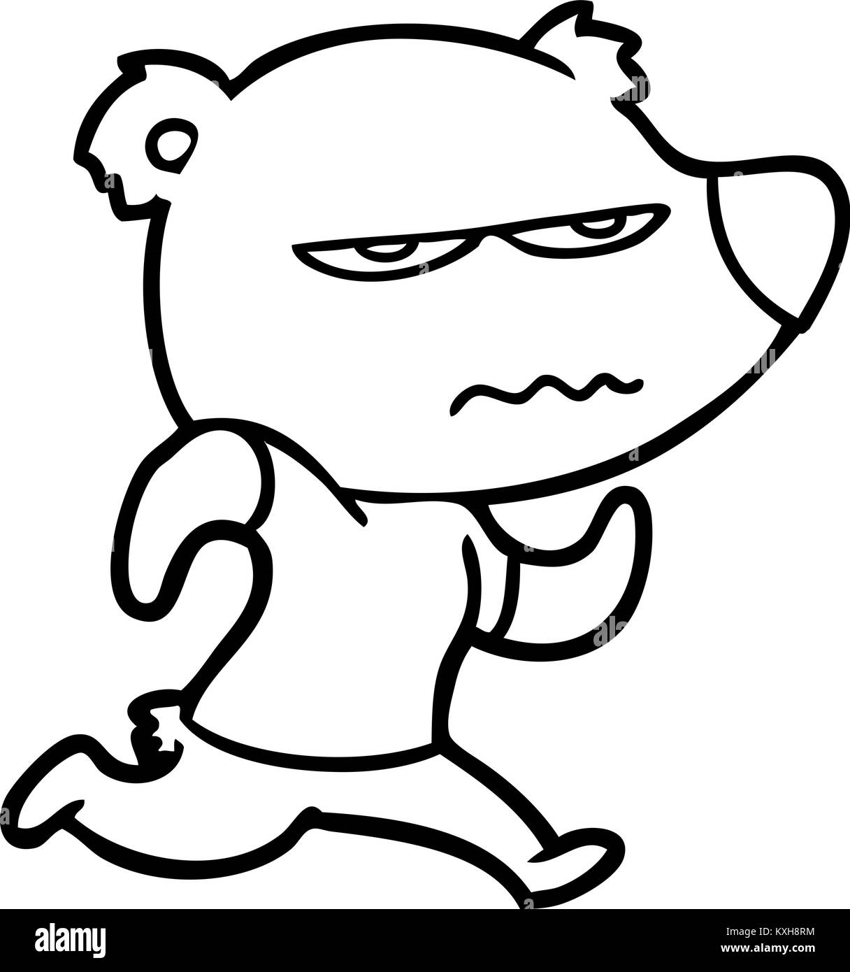 Funny angry bear Black and White Stock Photos & Images - Alamy