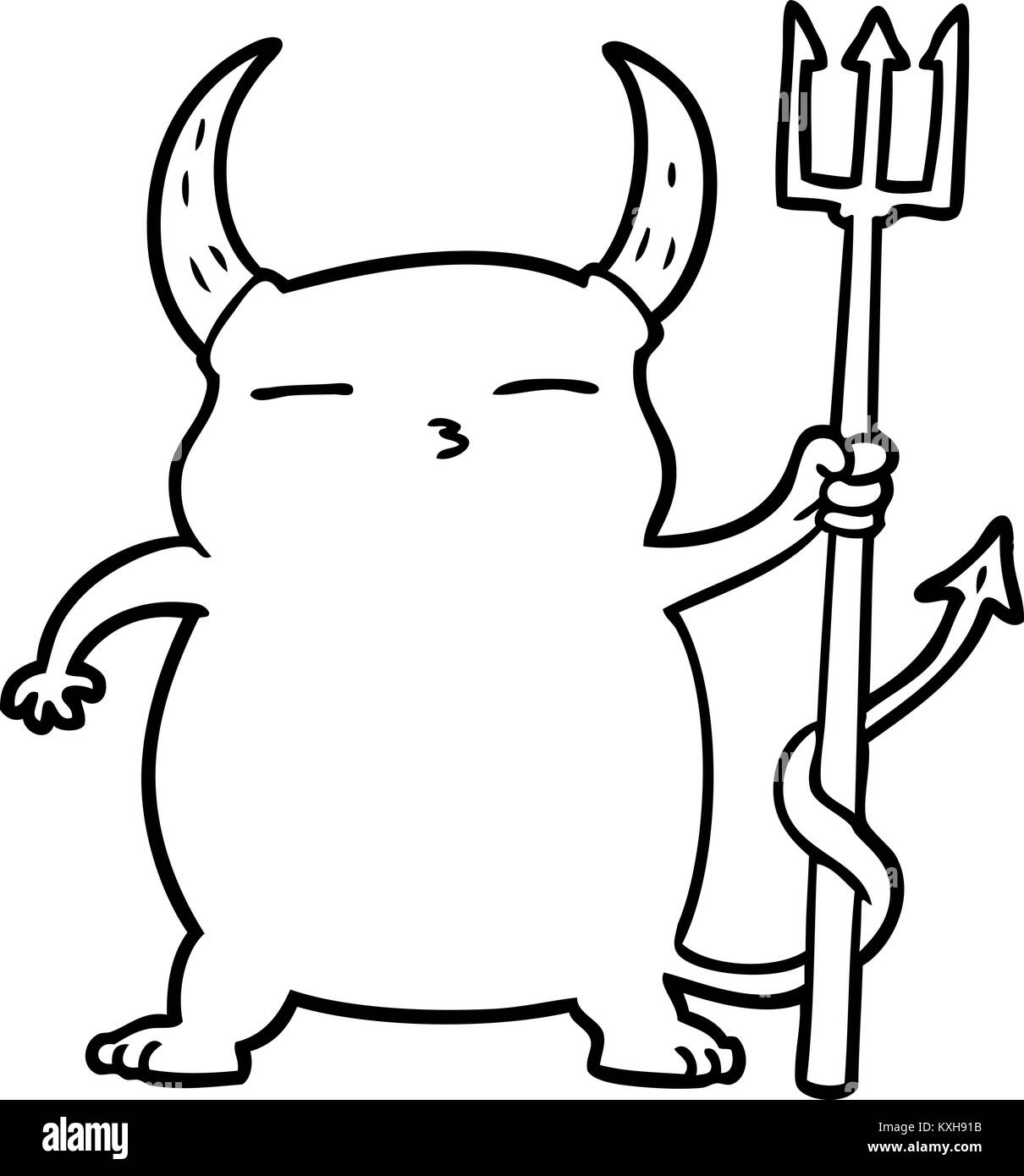 cartoon little devil Stock Vector Image & Art - Alamy