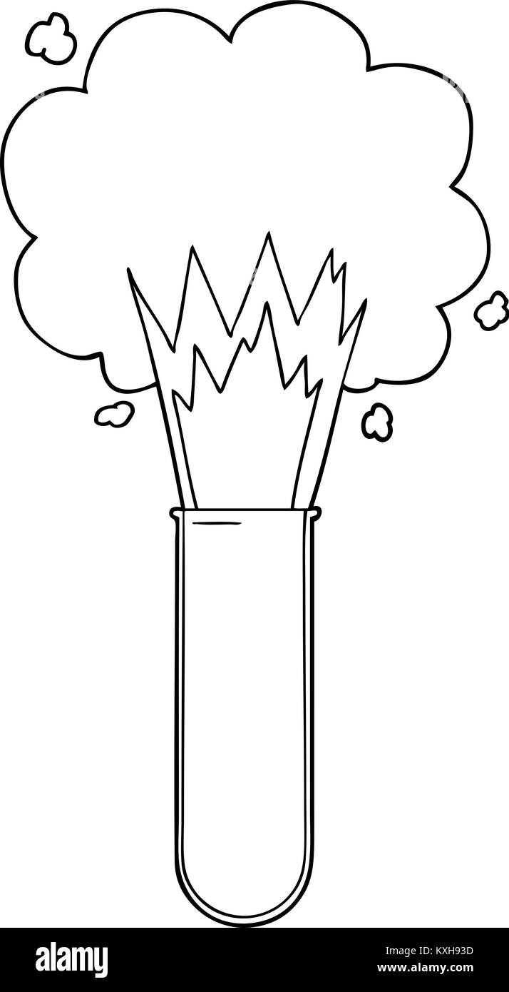 Science Explosion Cartoon