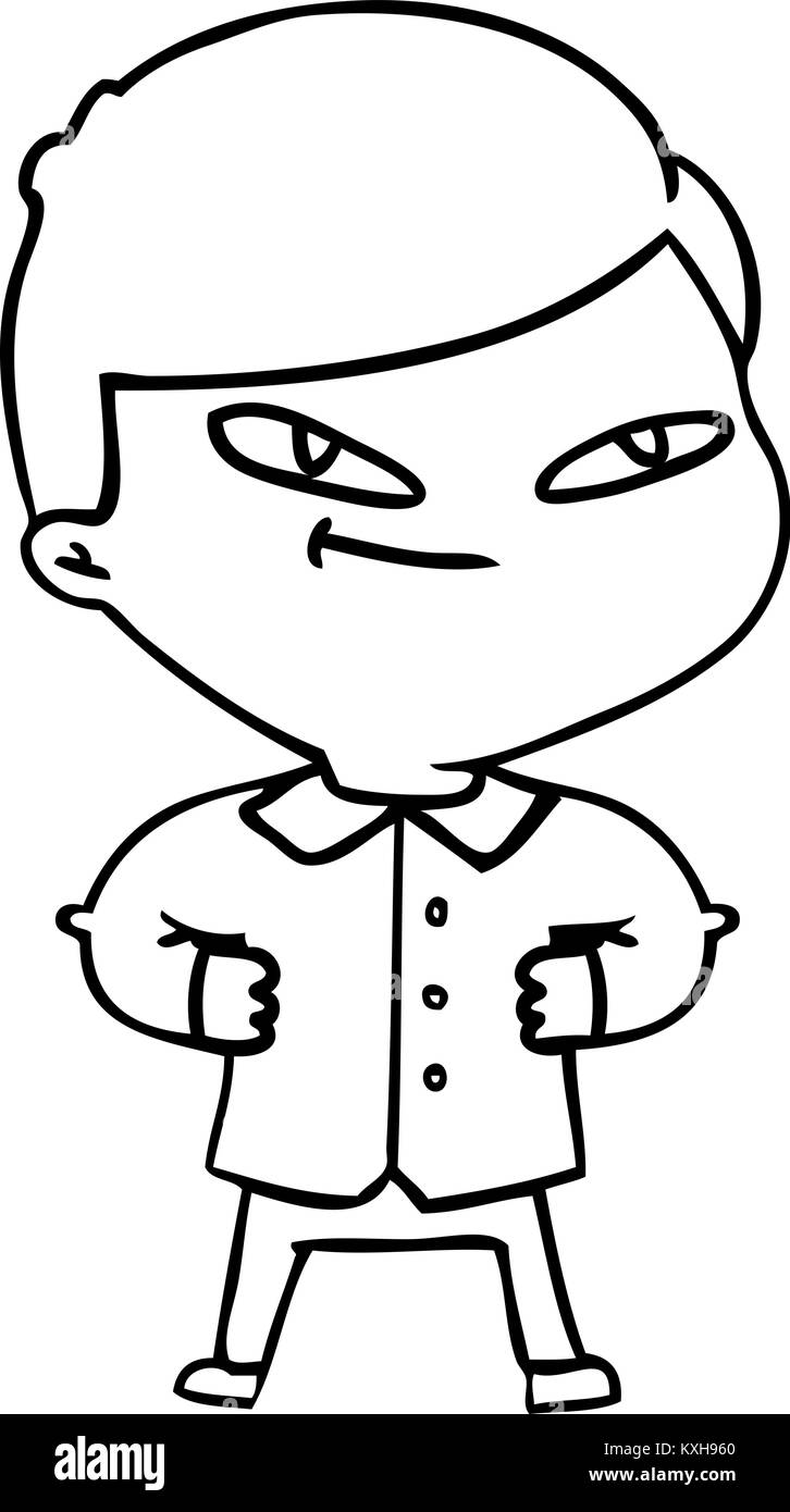 cartoon confident man Stock Vector Image & Art - Alamy