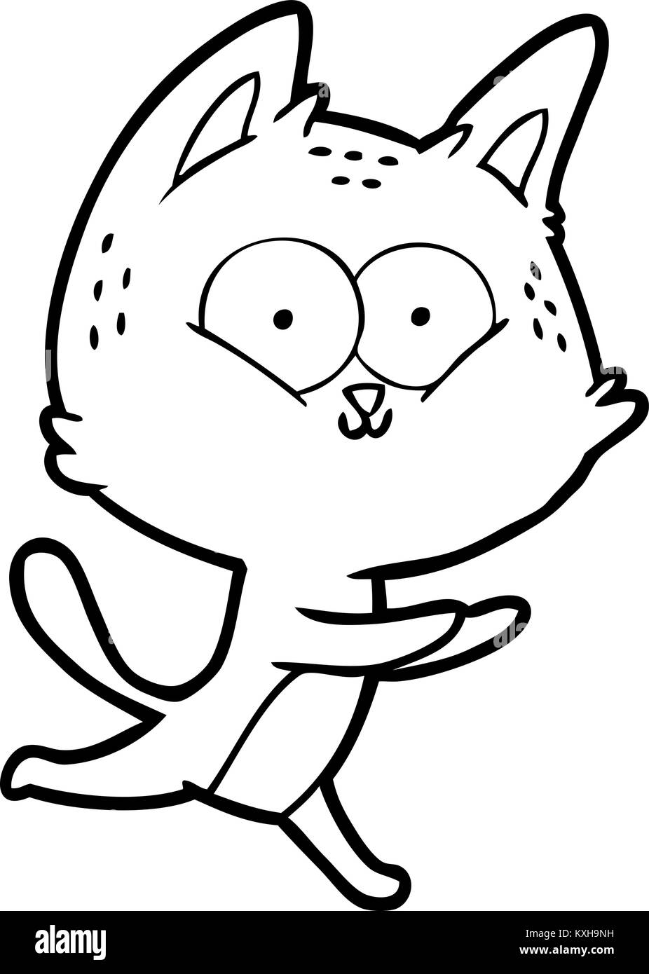 cartoon cat running Stock Vector Image & Art - Alamy