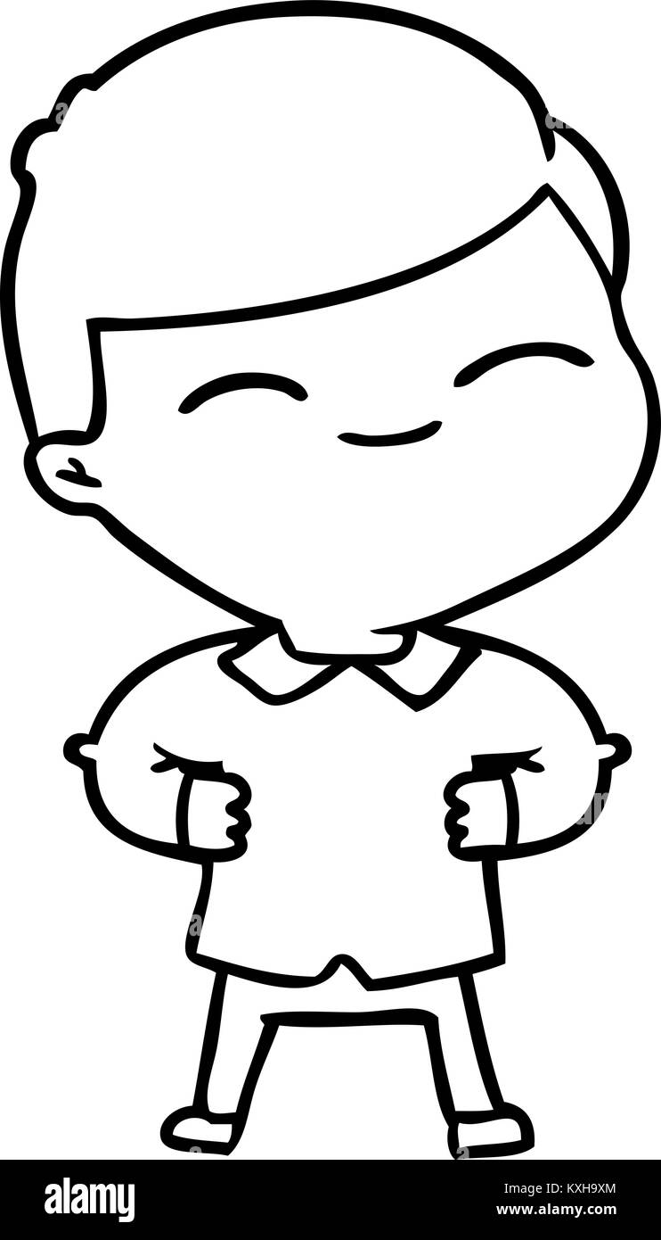 cartoon smiling boy Stock Vector Image & Art - Alamy