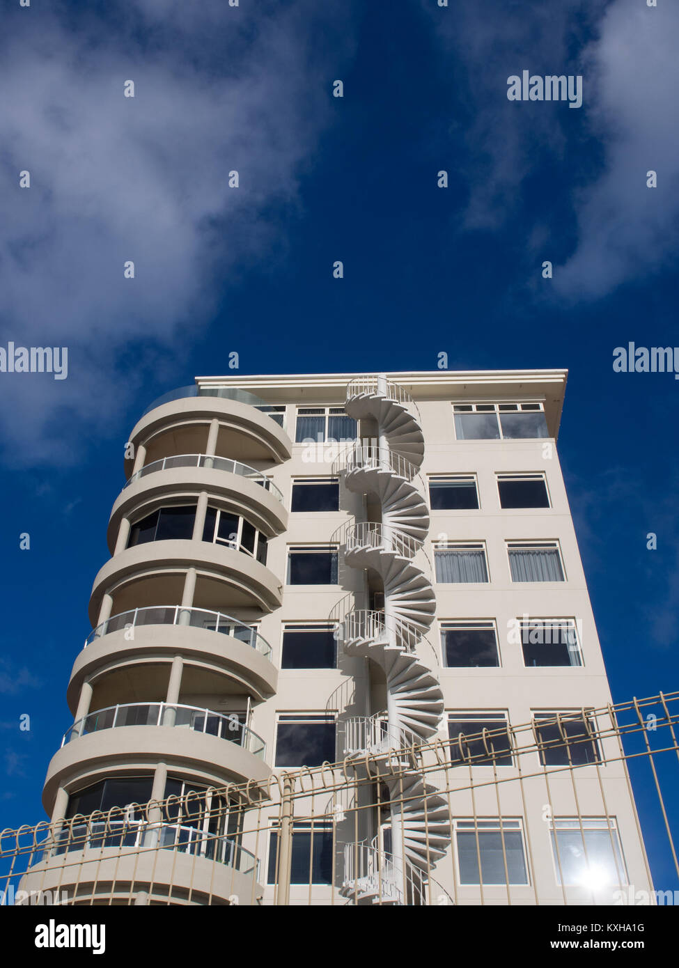 Blue spiral stairs hi-res stock photography and images - Alamy
