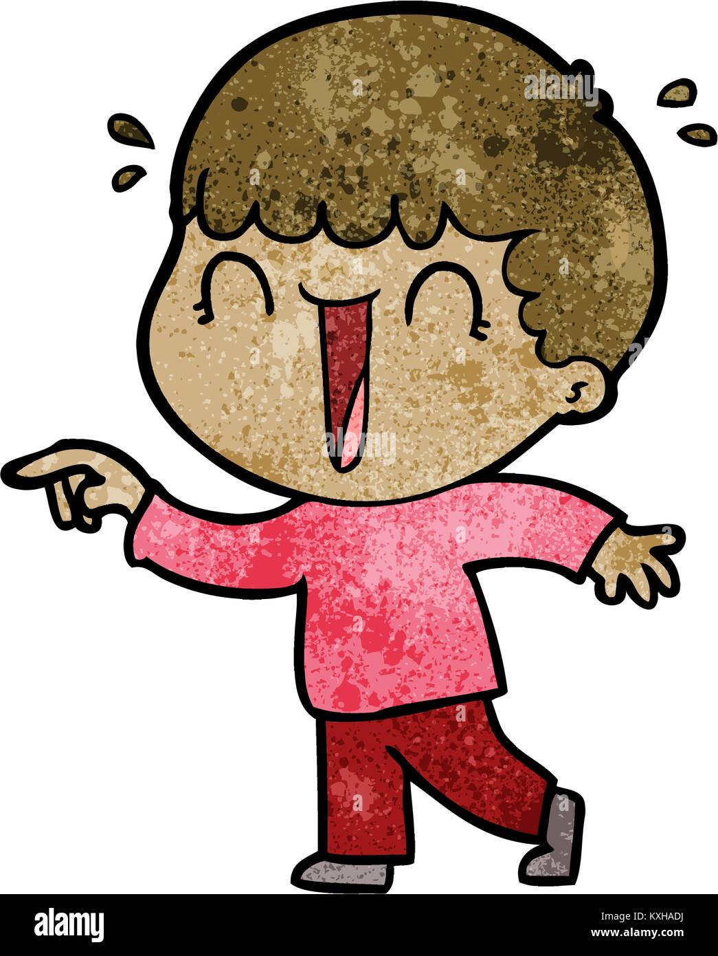 laughing cartoon man pointing Stock Vector Image & Art - Alamy