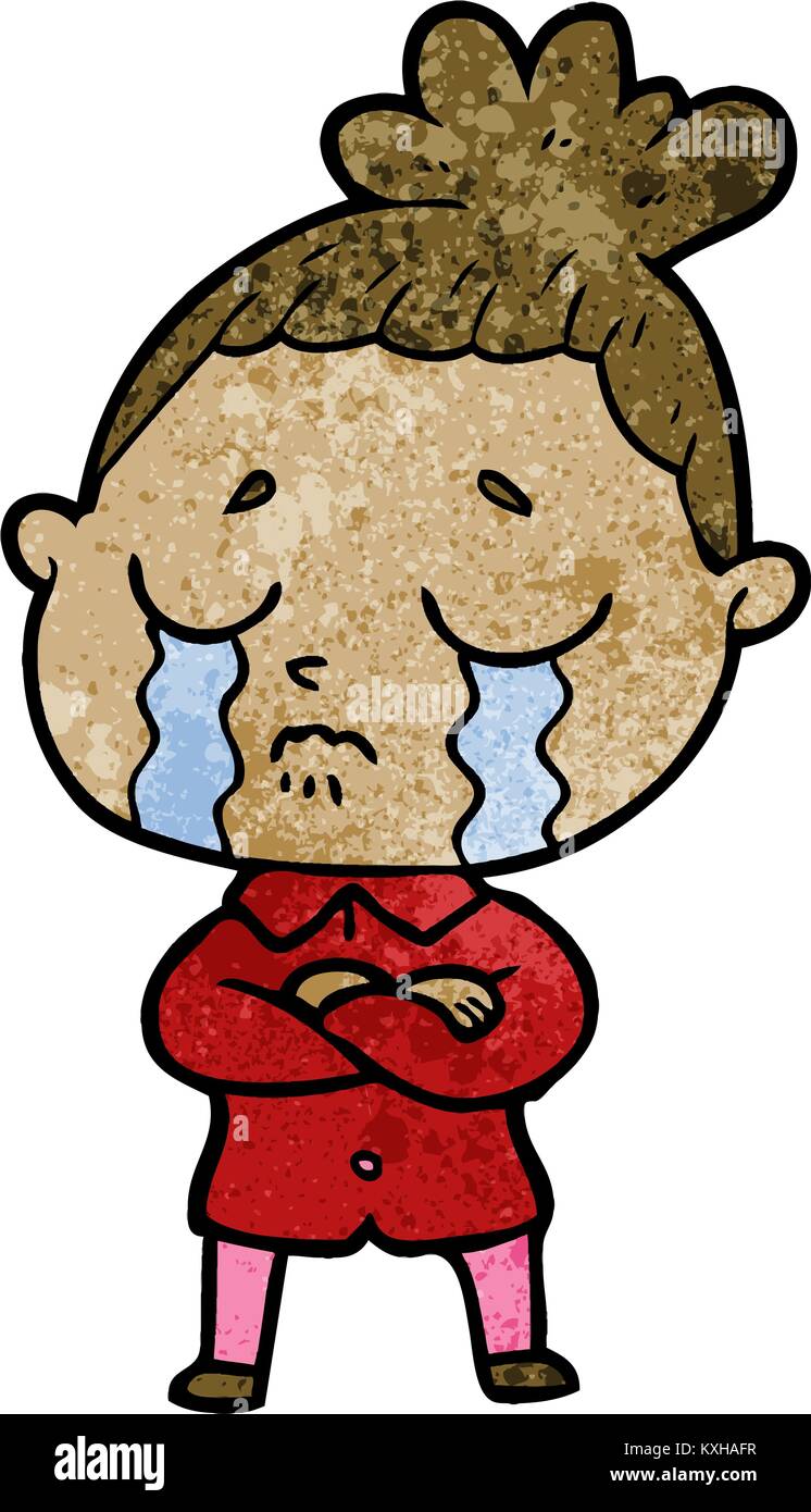 cartoon crying woman Stock Vector Image & Art - Alamy