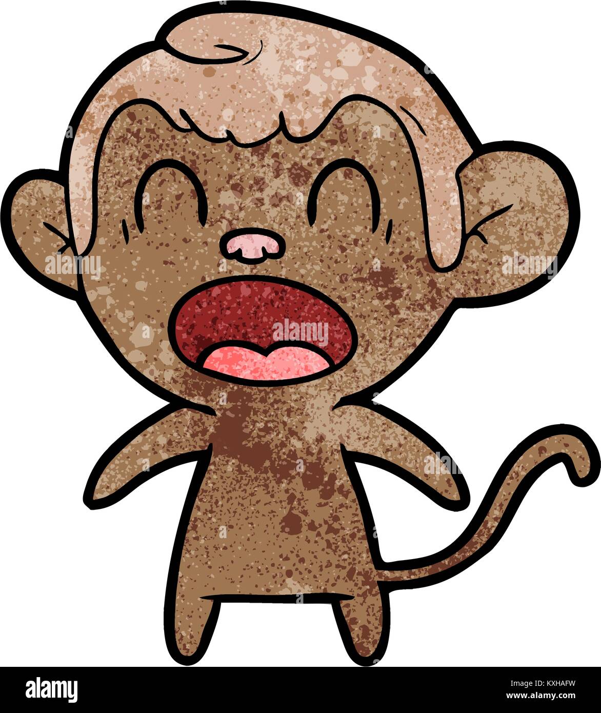 shouting cartoon monkey Stock Vector Image & Art - Alamy