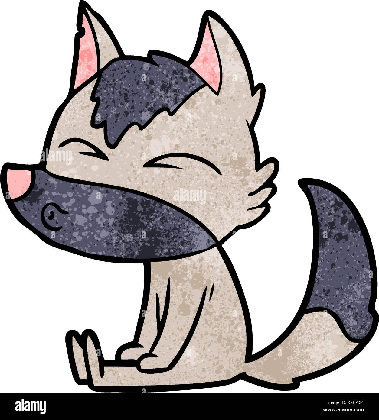 cartoon wolf whistling Stock Vector Image & Art - Alamy