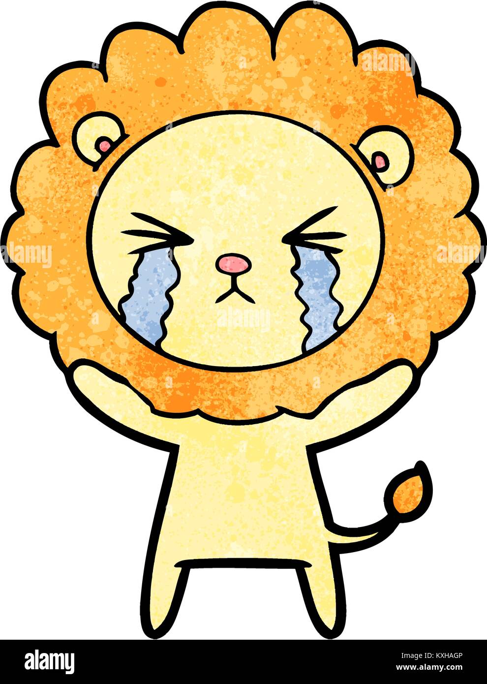 cartoon crying lion Stock Vector Image & Art - Alamy