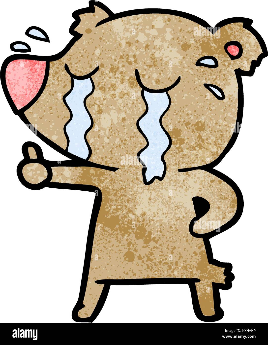 cartoon crying bear Stock Vector Image & Art - Alamy
