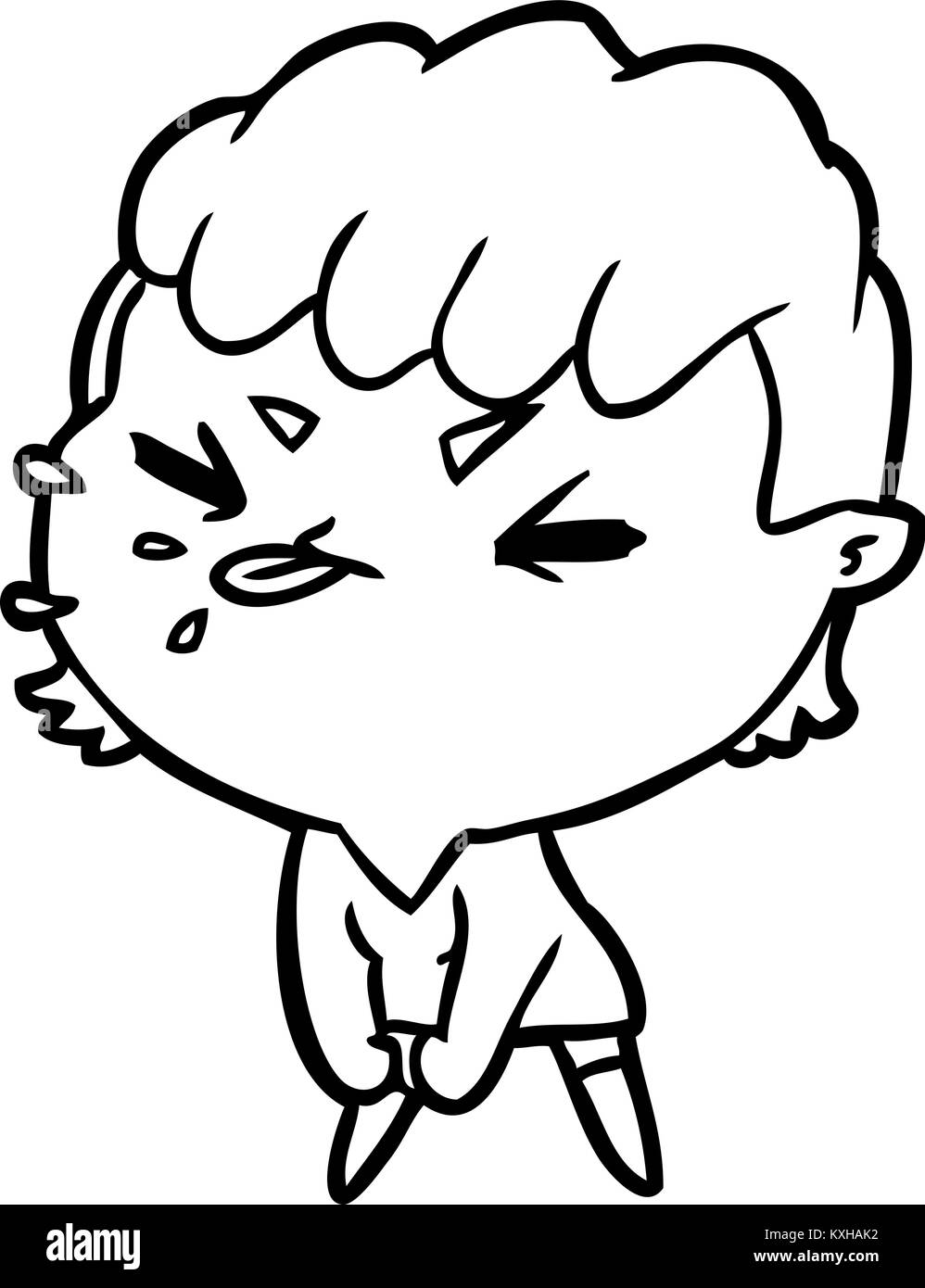 cute cartoon rude girl Stock Vector Image & Art - Alamy