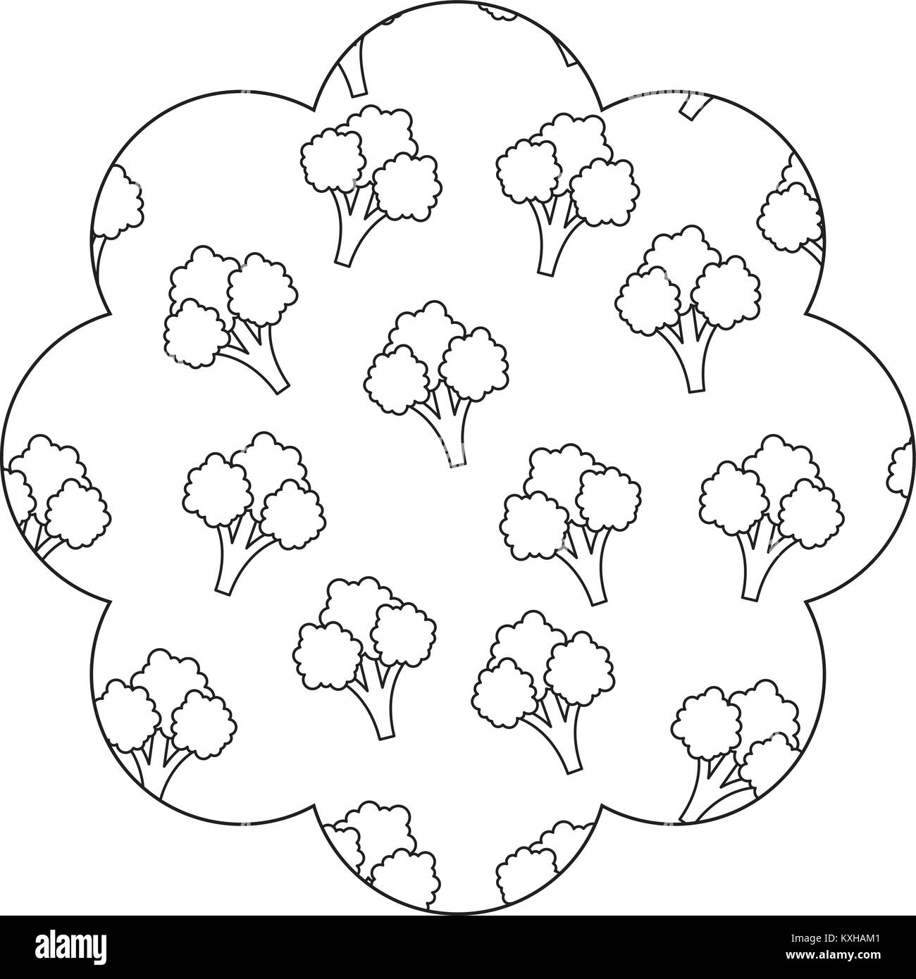 Frame with vegetables Black and White Stock Photos & Images - Alamy