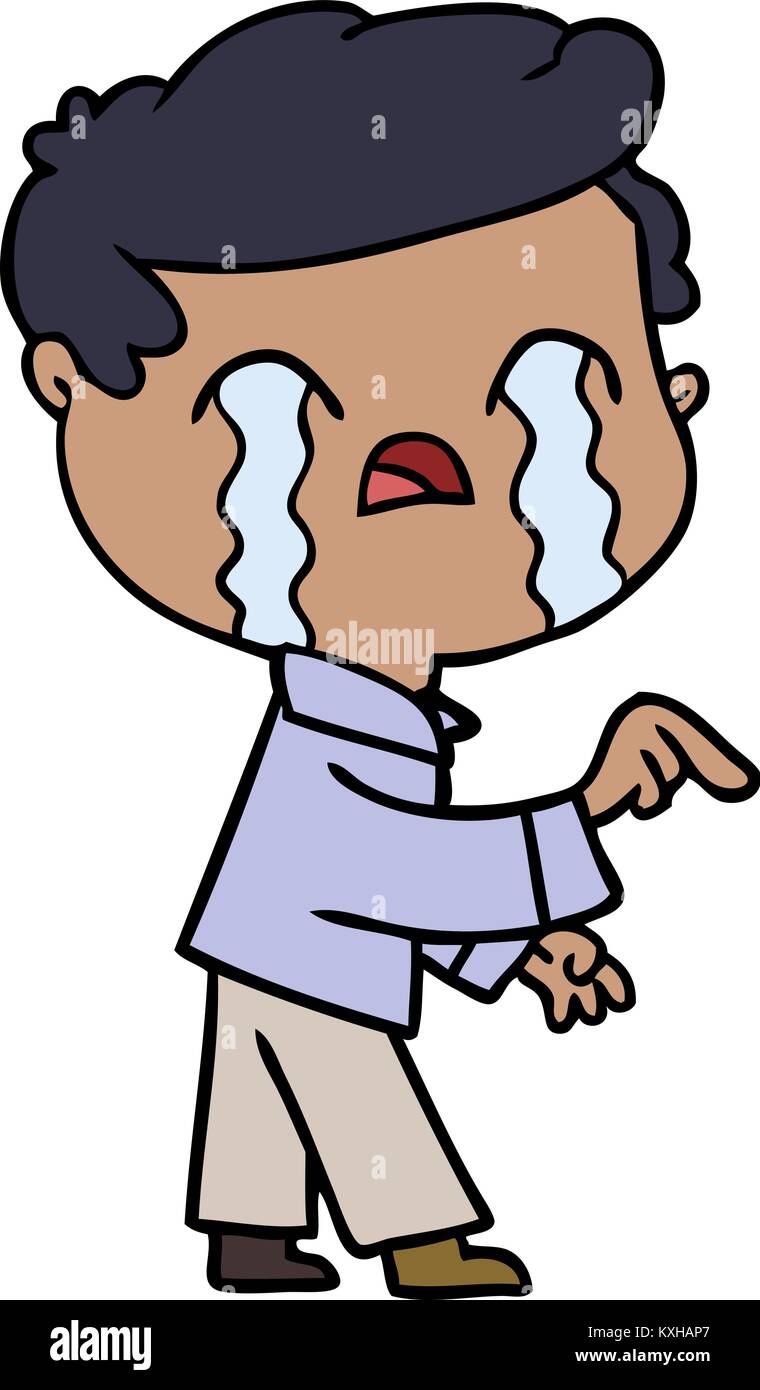 cartoon man crying Stock Vector Image & Art - Alamy