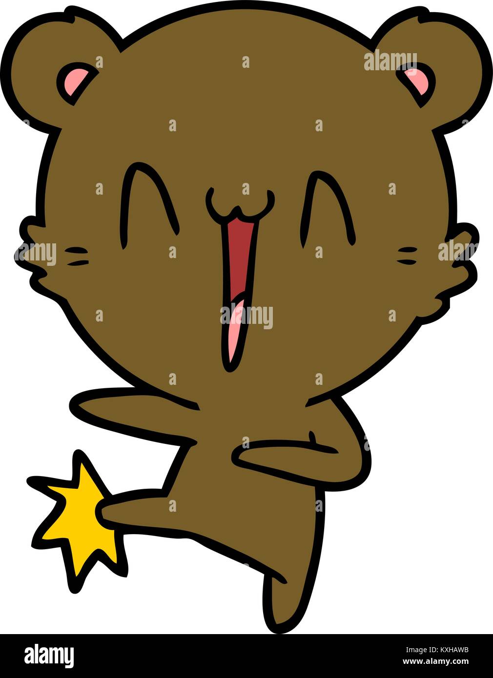 Kicking bear Stock Vector Images - Alamy