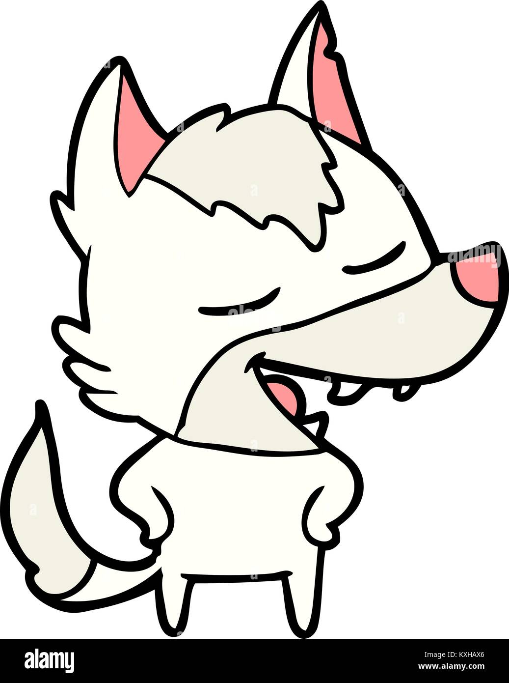 cartoon wolf laughing Stock Vector Image & Art - Alamy