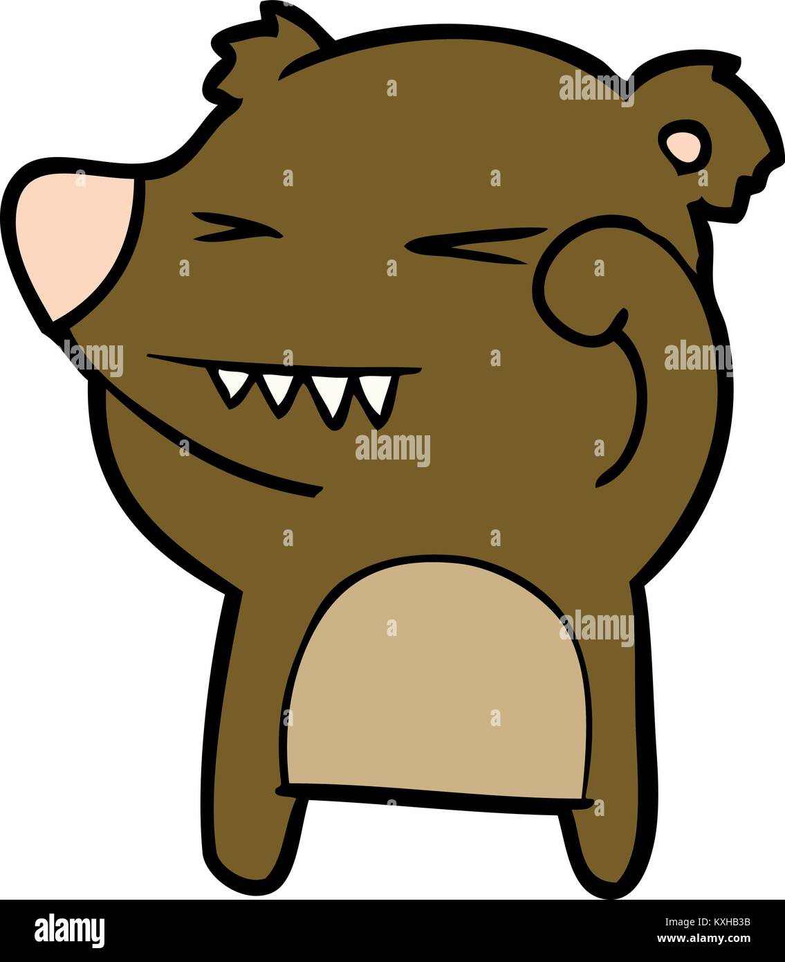 angry bear cartoon Stock Vector Image & Art - Alamy