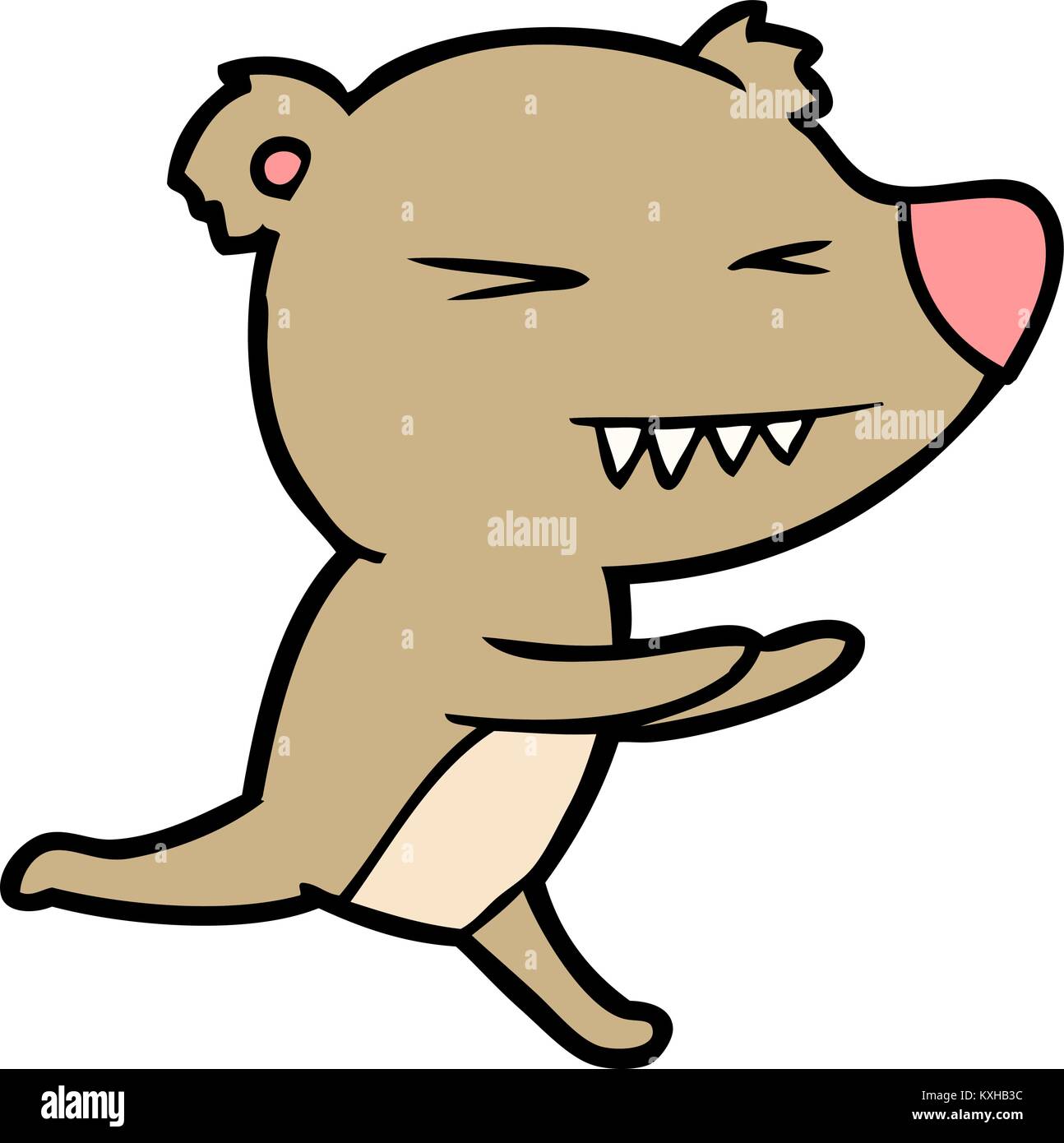 angry bear cartoon Stock Vector Image & Art - Alamy