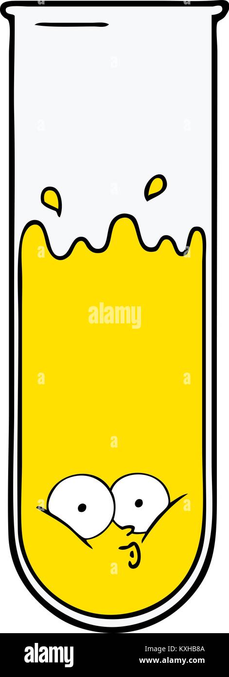 cartoon surprised test tube Stock Vector Image & Art - Alamy
