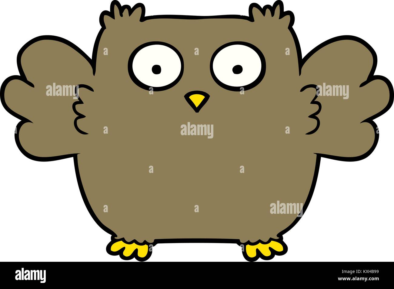 cute cartoon owl Stock Vector Image & Art - Alamy
