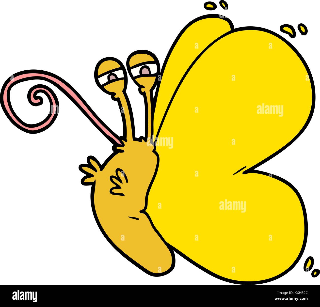 funny cartoon butterfly Stock Vector Image & Art - Alamy