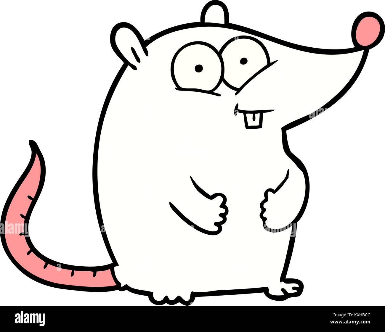 cartoon happy white lab mouse Stock Vector Image & Art - Alamy
