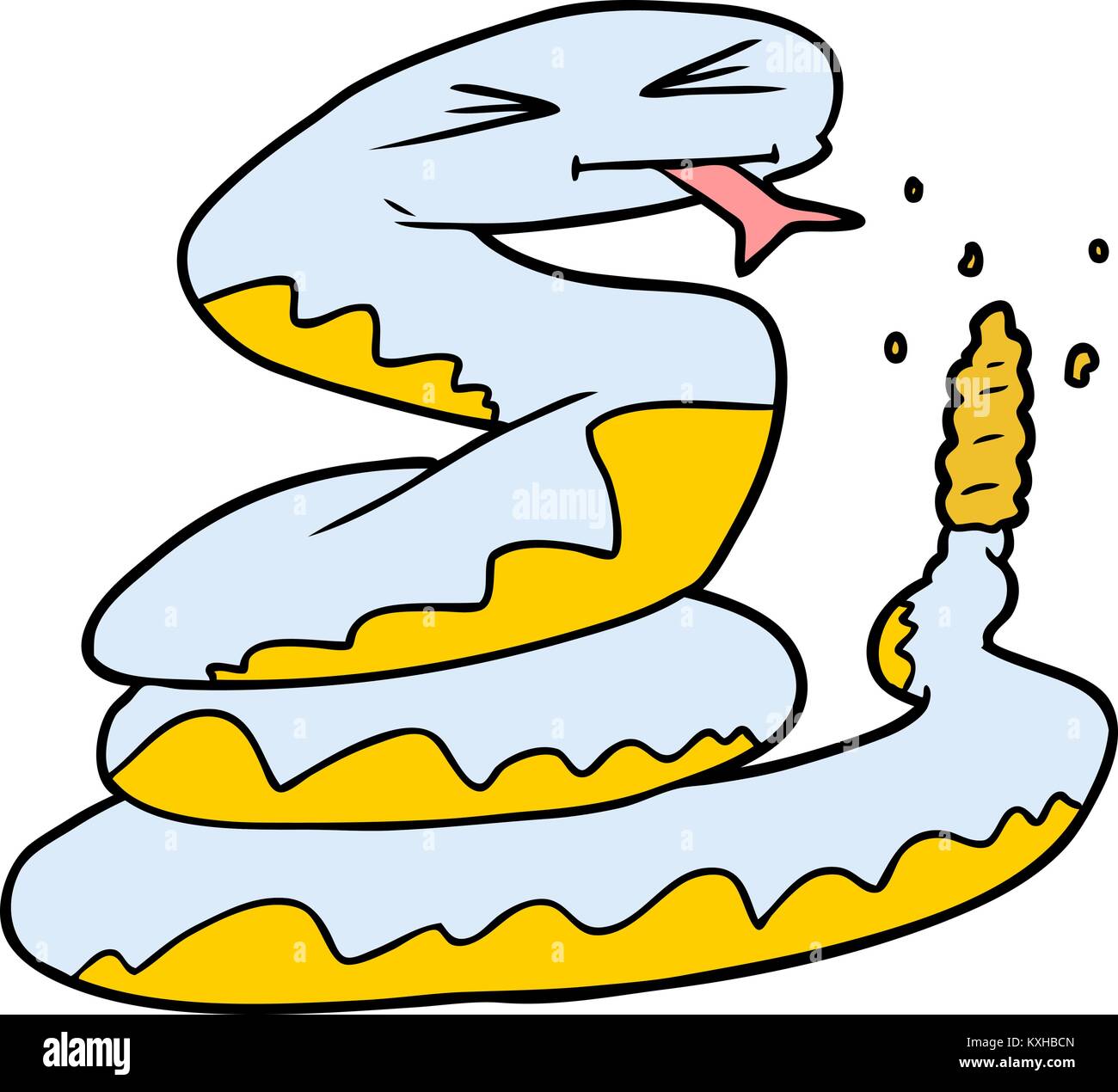 Dangerous rattle snake Stock Vector Images - Alamy