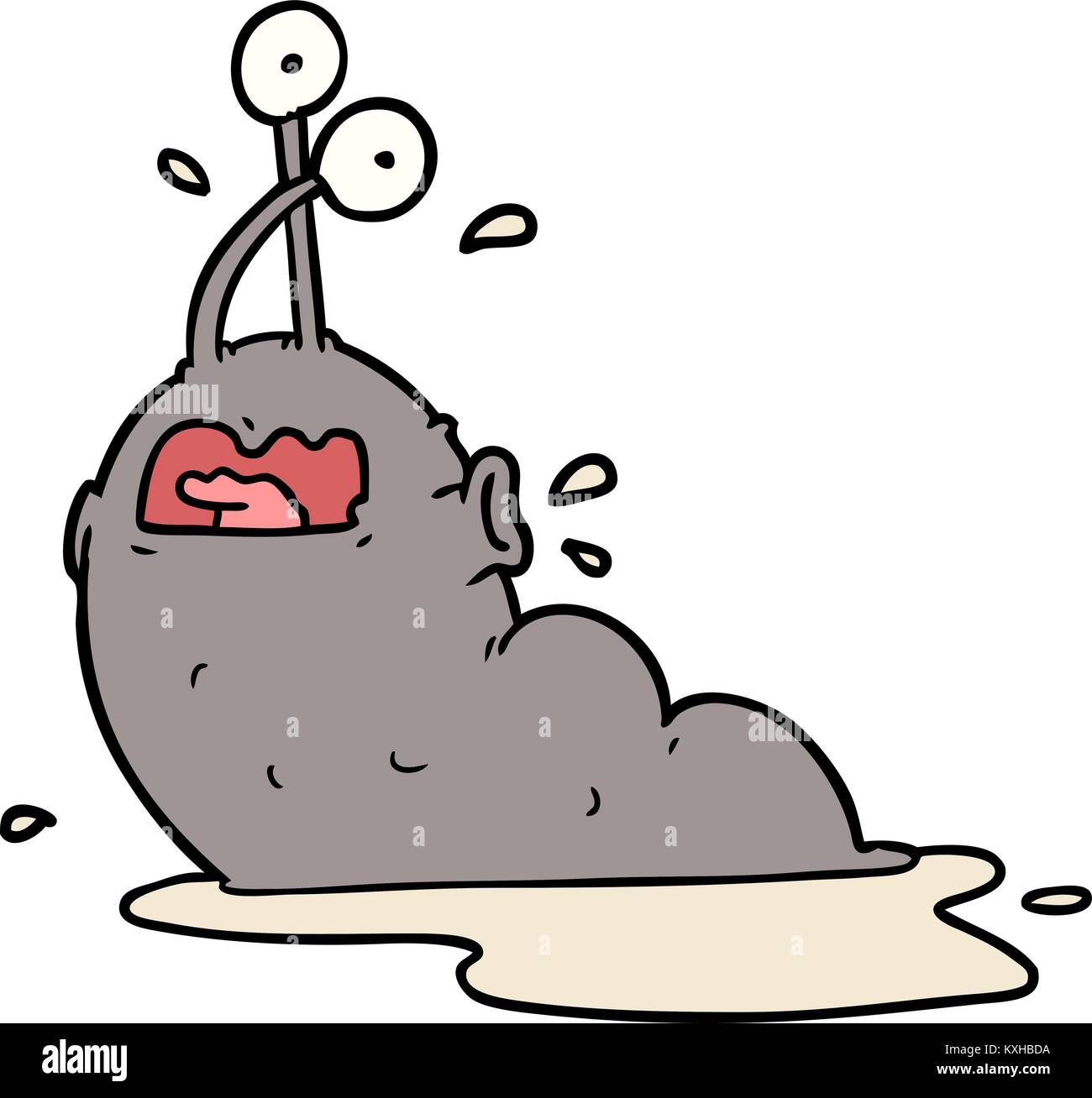 gross cartoon slug Stock Vector Image & Art - Alamy