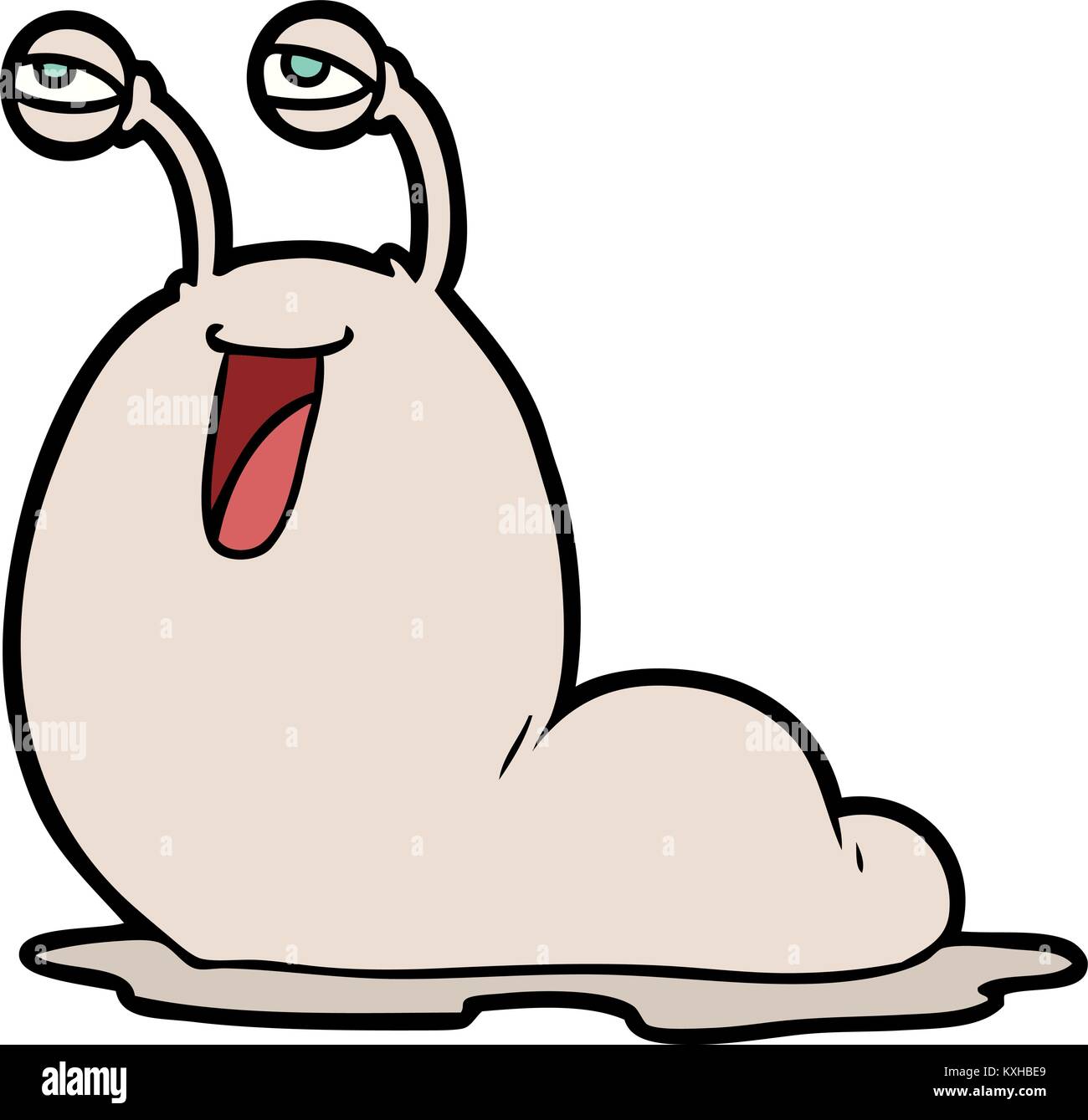 gross cartoon slug Stock Vector Image & Art - Alamy