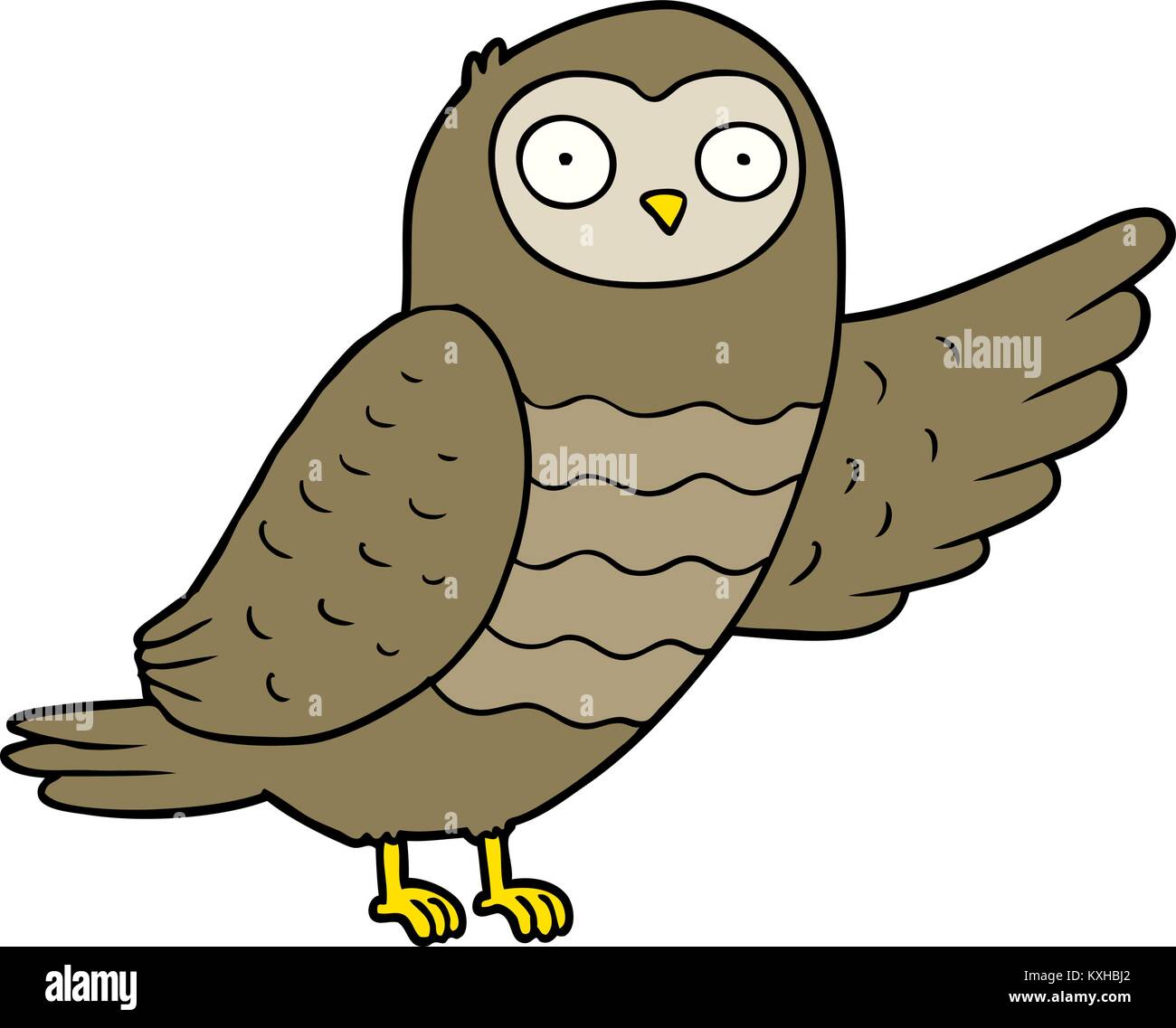 cartoon owl pointing Stock Vector Image & Art - Alamy