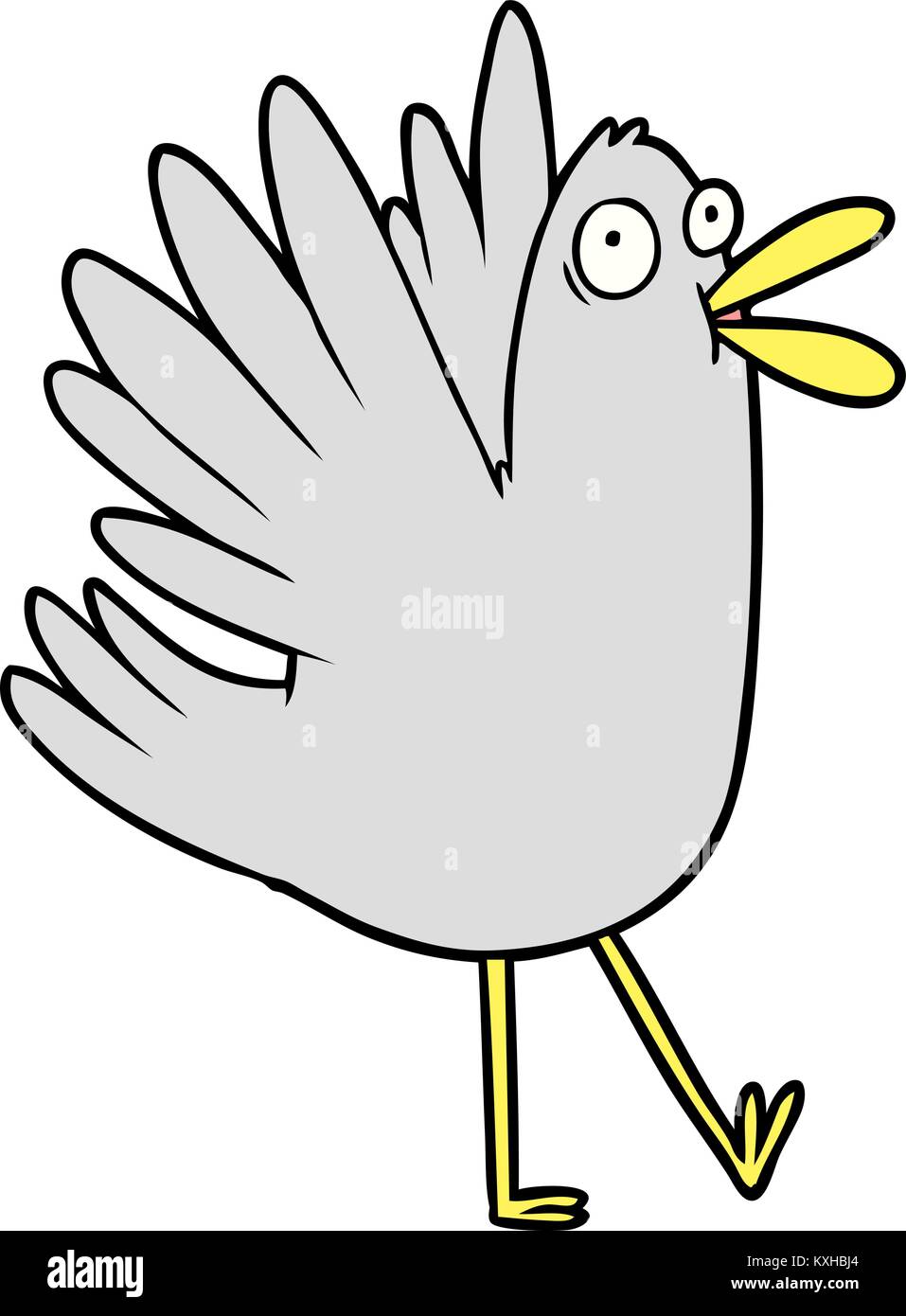cartoon bird squawking Stock Vector Image & Art - Alamy
