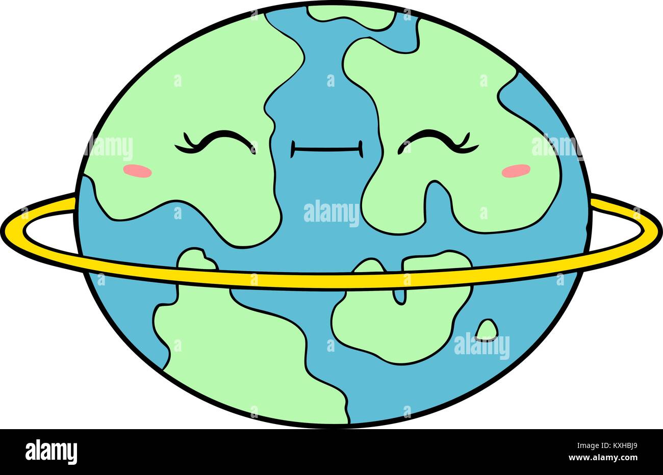 cartoon habitable alien planet Stock Vector Image & Art - Alamy