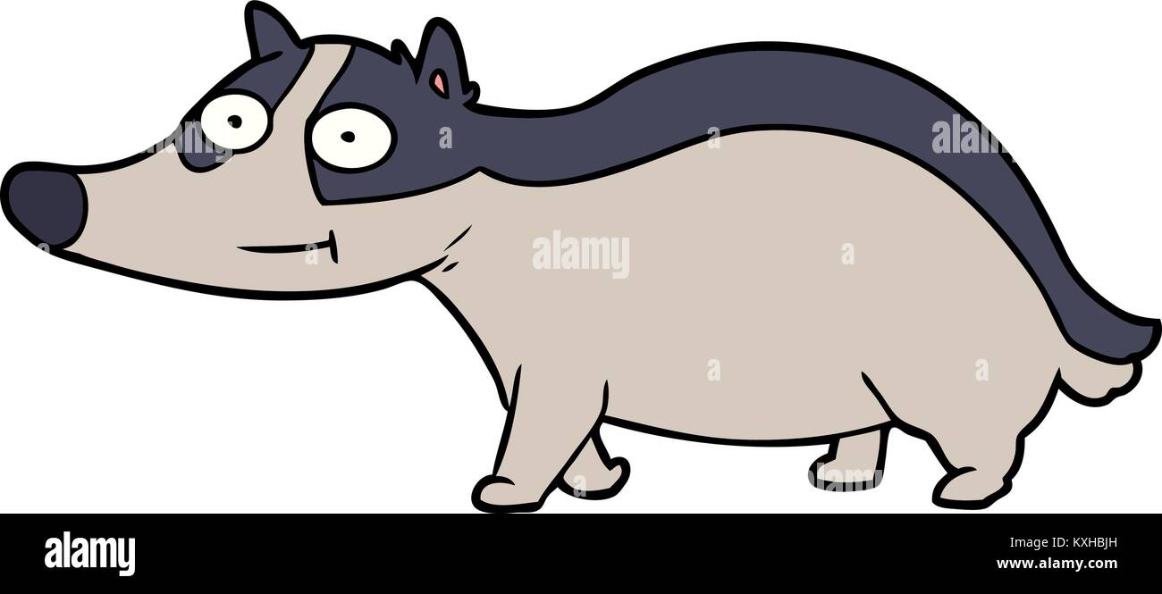 cartoon friendly badger Stock Vector Image & Art - Alamy