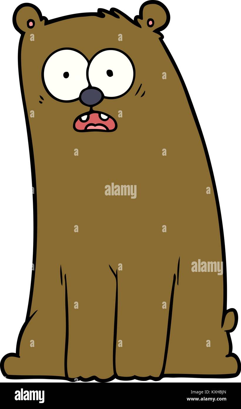 cartoon surprised bear Stock Vector Image & Art - Alamy