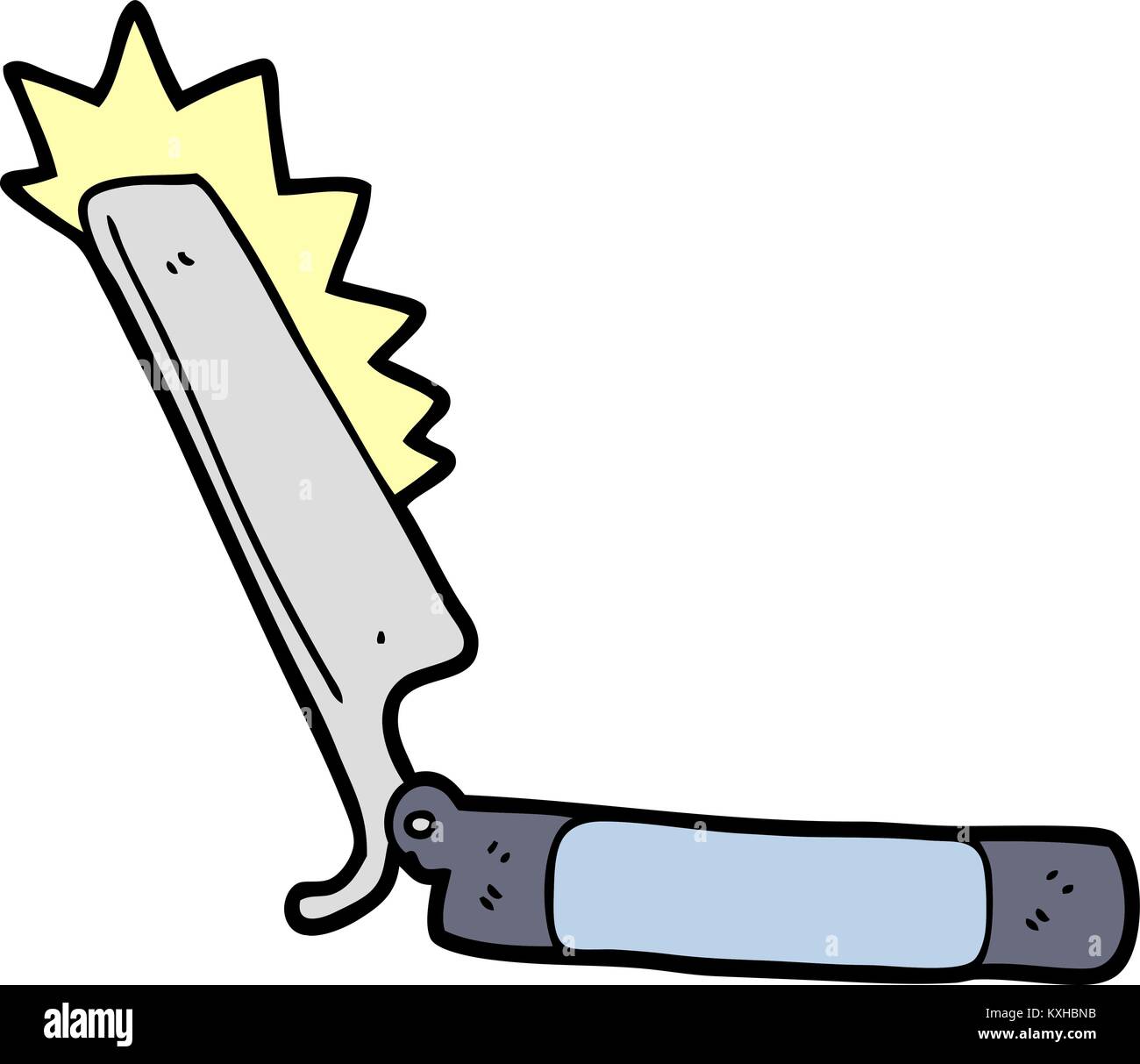 cartoon sharp razor Stock Vector Image & Art - Alamy
