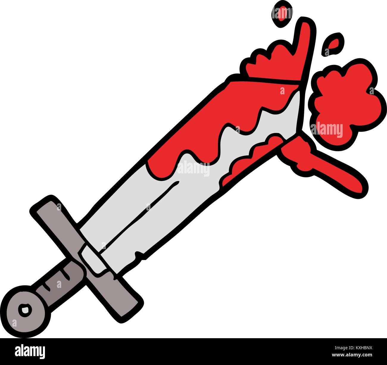 Freehand Drawn Cartoon Hand Sword High Resolution Stock Photography and ...