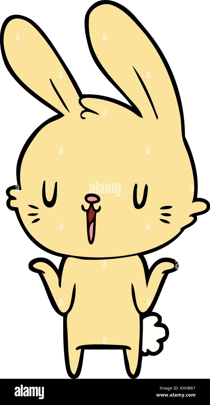 cute cartoon rabbit Stock Vector Image & Art - Alamy