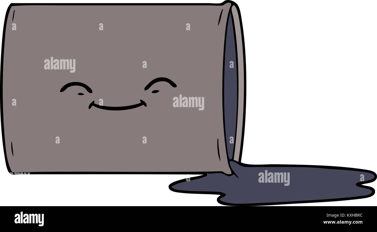 cartoon happy oil drum Stock Vector Image & Art - Alamy