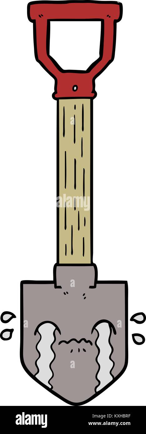 cartoon crying shovel Stock Vector Image & Art - Alamy